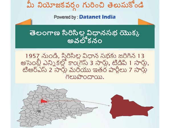 తెలంగాణ అసెంబ్లీ ఎన్నికలు: సిరిసిల్ల నియోజకవర్గం గురించి తెలుసుకోండి ...