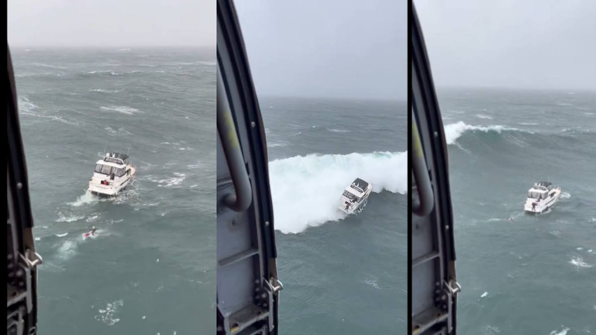 Viral Video: భారీ అలకు బోల్తా పడిన ఓడ.. ఆ తర్వాత ఏం జరిగిందంటే..! | A ...