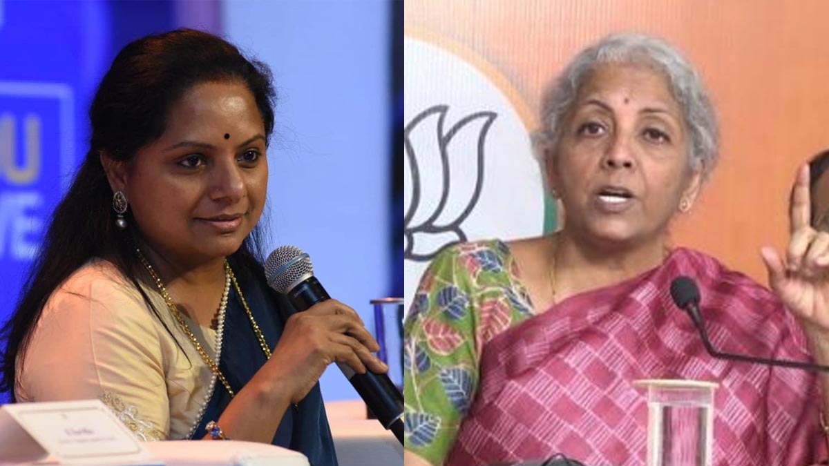 ఎన్డీఏ అంటే..: అర్థం చెప్పిన కవిత: నిర్మలా సీతారామన్‌పై సెటైర్లతో..!! | BRS leader and MLC ...