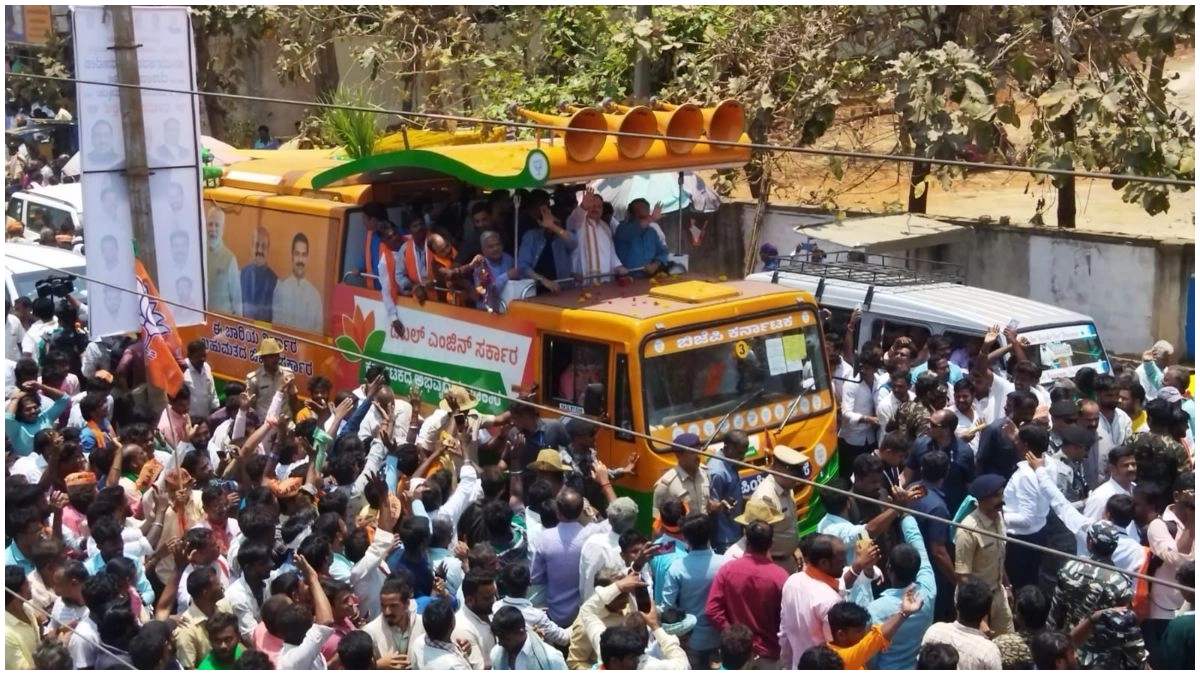 ఎన్నికల ప్రచారం మొదలుపెట్టిన హీరో సుదీప్, దుమ్ము దులిపేసిన సీఎం ర్యాలీ ...