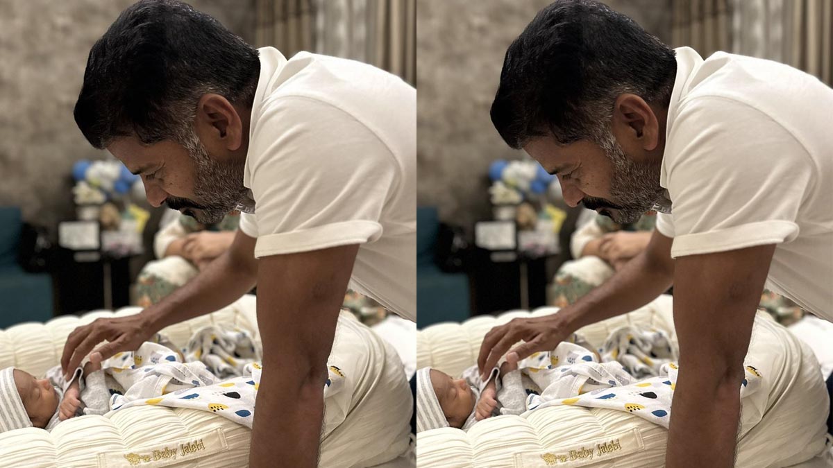 రేవంత్ రెడ్డి మనవడి ఫస్ట్ ఫొటో | Telangana PCC Chief Revanth Reddy ...