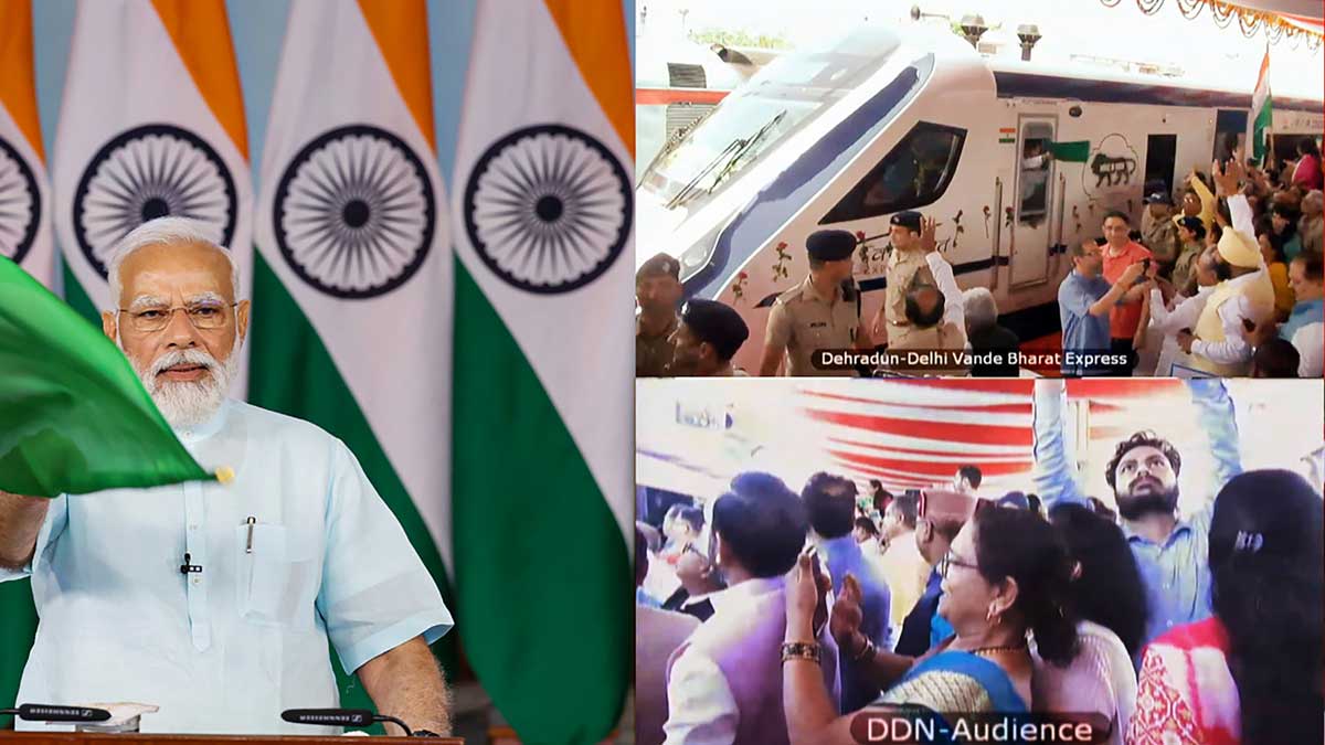 వందే భారత్ రైలును ప్రారంభించిన మోదీ | PM Modi virtually flags off the ...