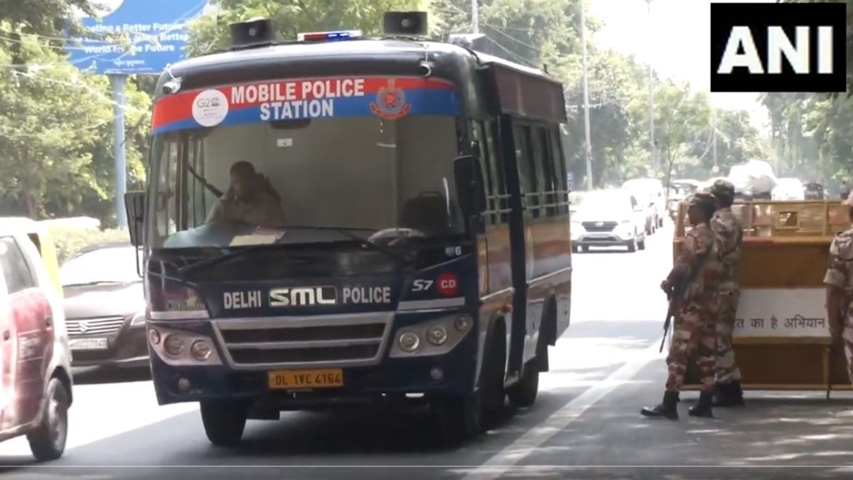 G20 summit: స్పెషల్ మొబైల్ పోలీస్ స్టేషన్- బస్సులోనే ఎఫ్ఐఆర్ | G20 ...