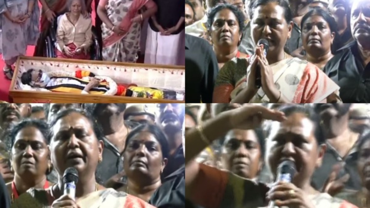 విజయకాంత్ అంత్యక్రియల సమయంలో ప్రేమలత ఏం మాట్లాడారంటే ! | After ...