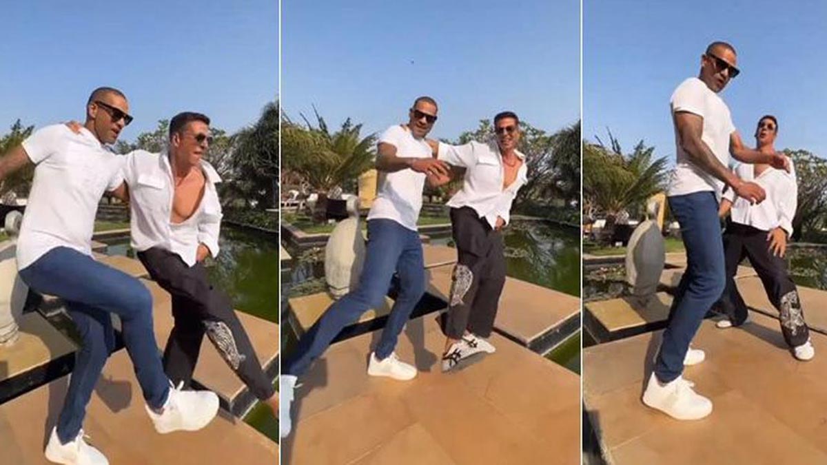 స్టార్ క్రికెట‌ర్‌తో చిందేసిన అక్ష‌య్ కుమార్‌.. వీడియో వైర‌ల్ ...